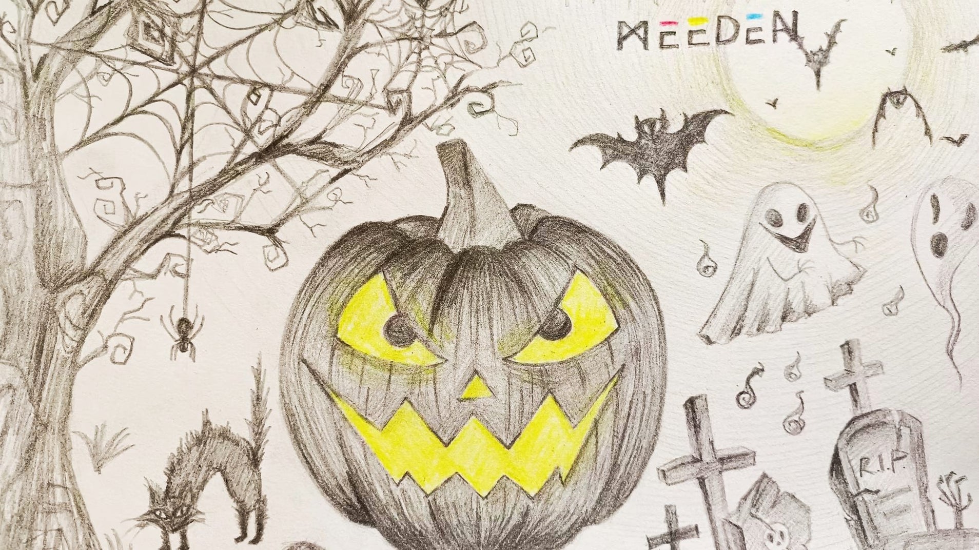 Unlock Your Creativity with Halloween Art: Spooky Pencil Drawing Ideas ...