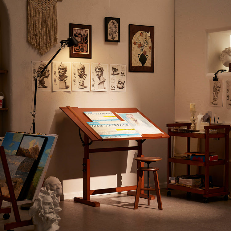 MEEDEN Extra Large Wood Drafting Table - MEEDEN ART