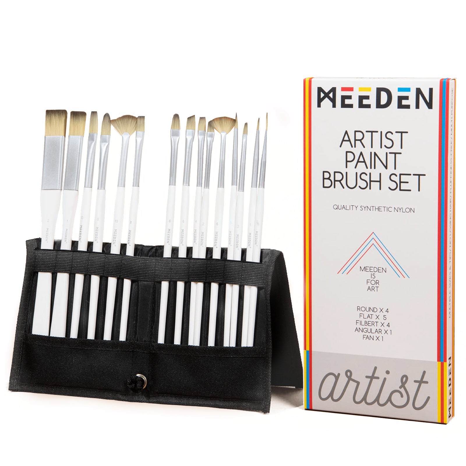 MEEDEN Acrylic Paint Brush Set of 15 Pcs - MEEDEN ART