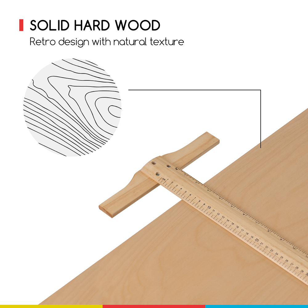 MEEDEN Solid Wood Drafting Table, Artist Drawing Desk