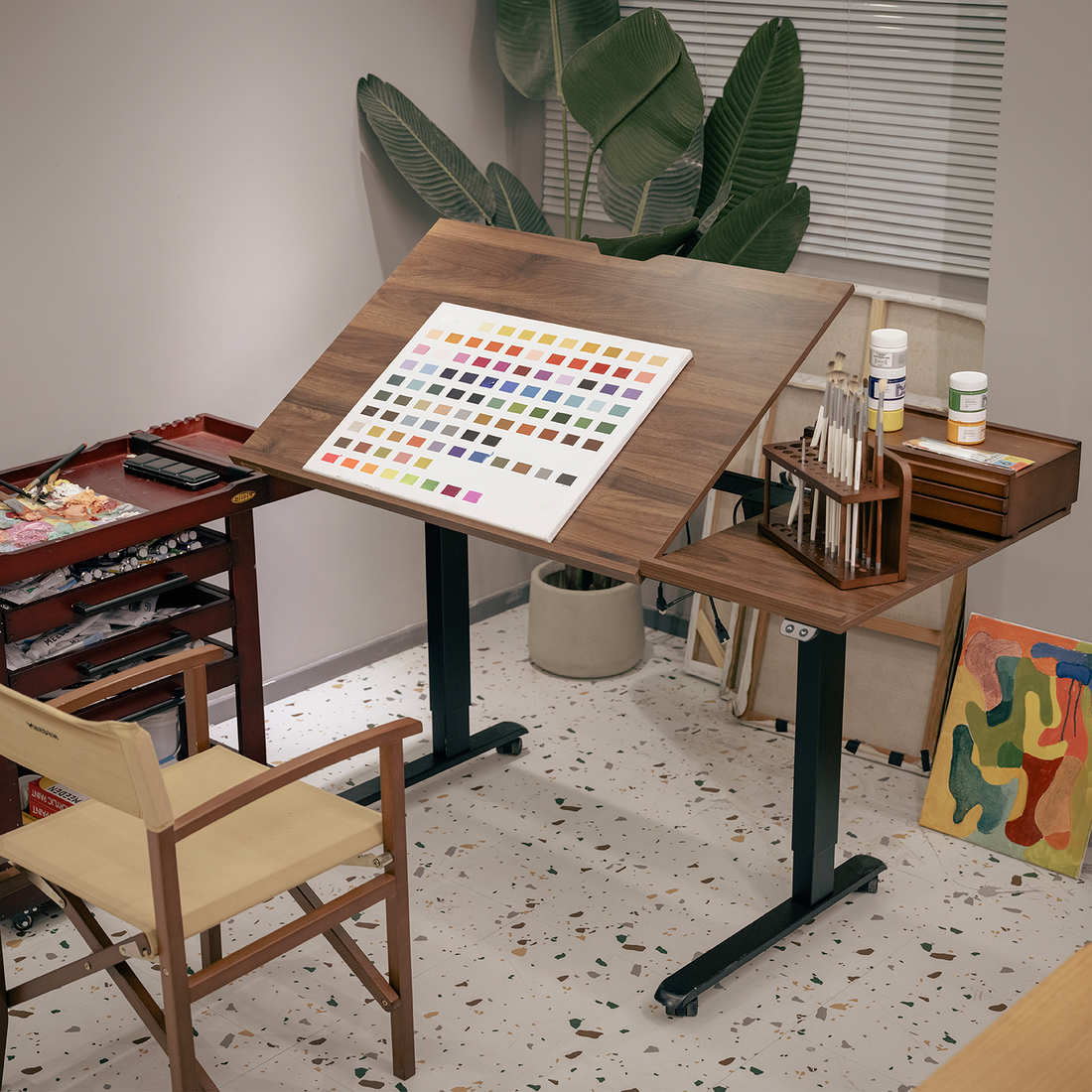 MEEDEN Motorized Drafting Table | Ergonomic Sit-Stand Workspace
