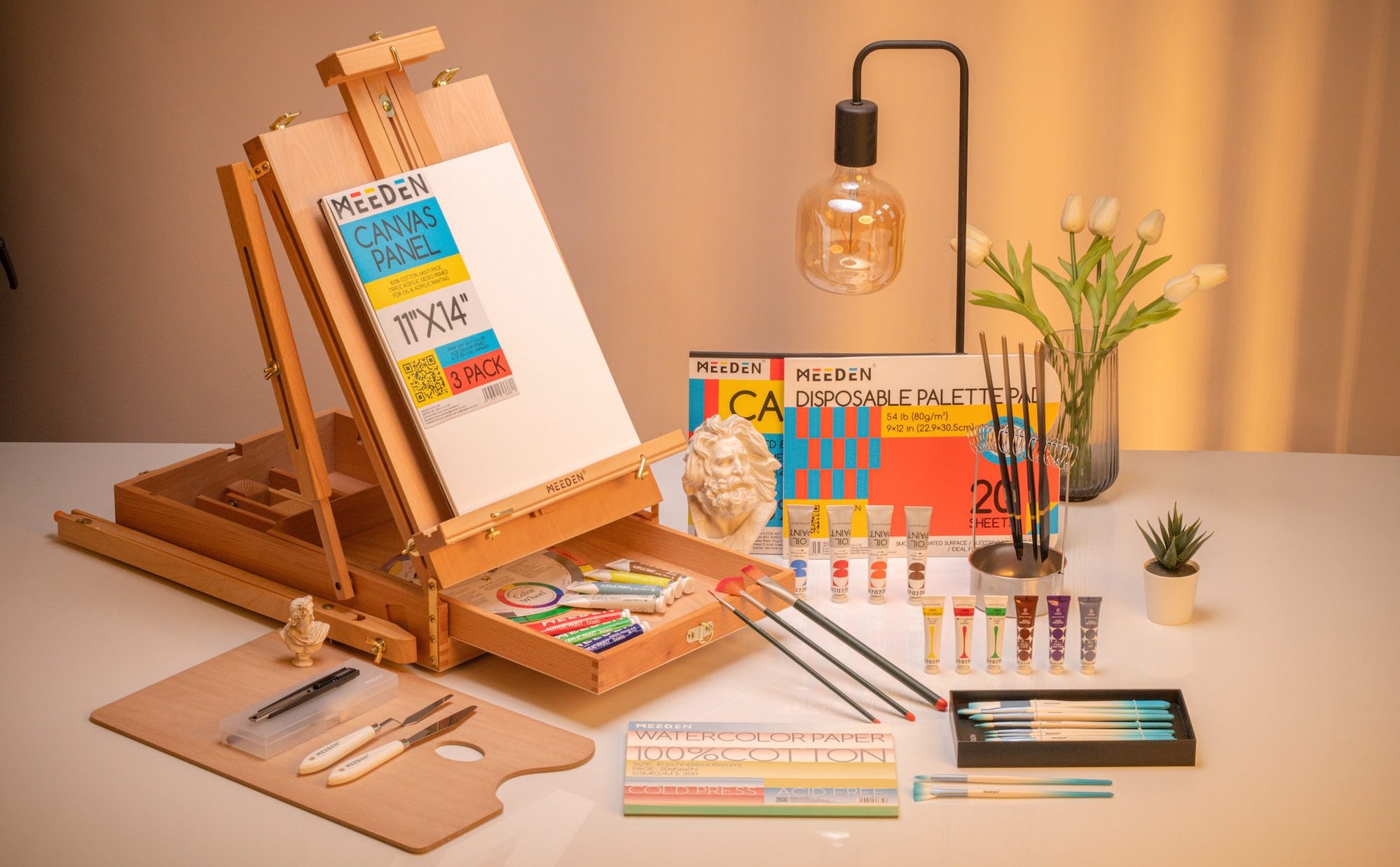 Art Supplies: Easels, Paints, Brushes, Storage, Art Sets-MEEDEN ART