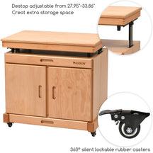MEEDEN Adjustable Desktop & Artist Taboret Rolling Cart