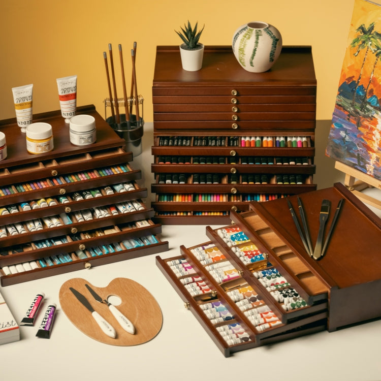 MEEDEN Multi-drawer Wood Artist Supply Storage Box,