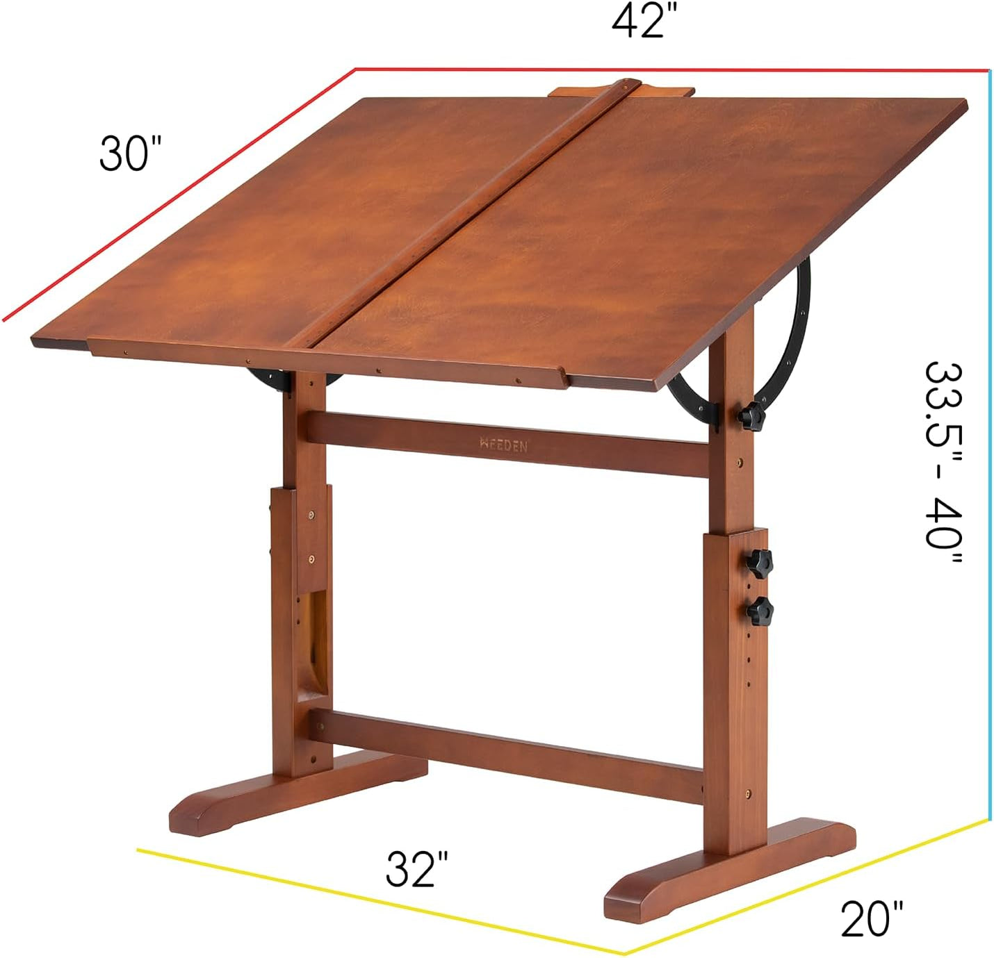 MEEDEN Extra Large Wood Drafting Table - MEEDEN ART