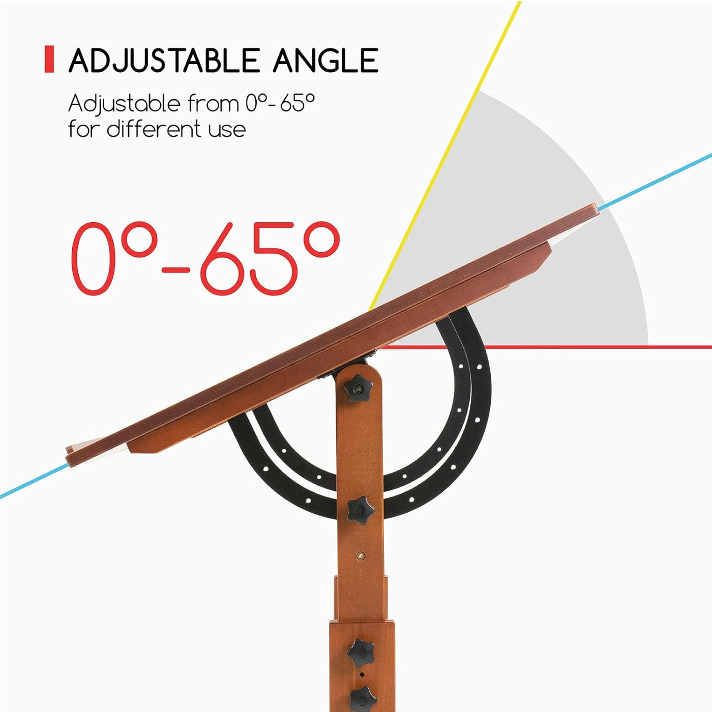 MEEDEN Extra Large Wood Drafting Table - MEEDEN ART