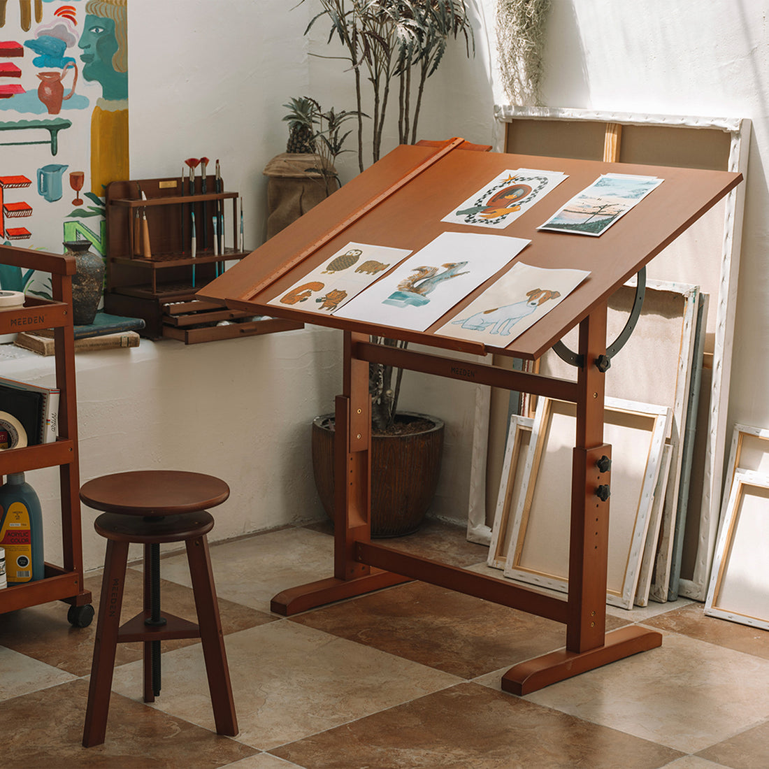 MEEDEN Extra Large Wood Drafting Table - MEEDEN ART