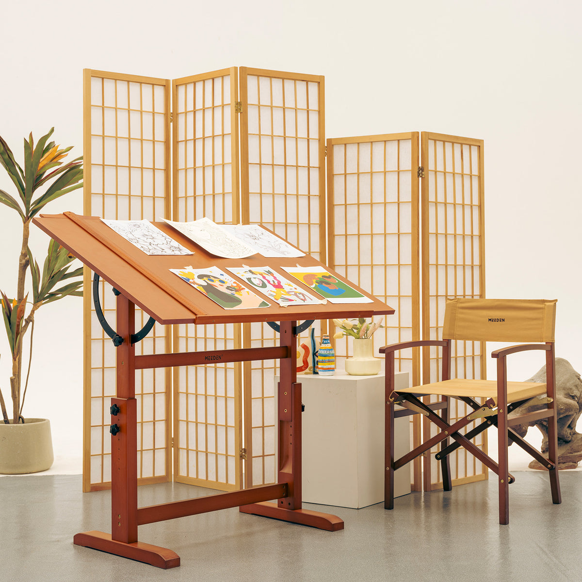 MEEDEN Extra Large Wood Drafting Table - MEEDEN ART