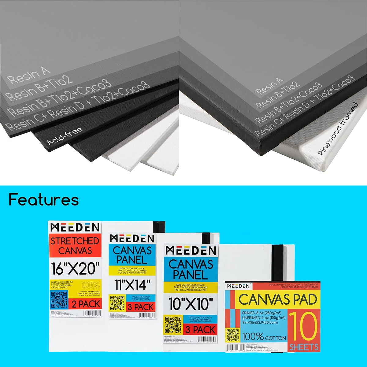 MEEDEN Deluxe All-in-one Art Painting Set, 149 Pieces - MEEDEN ART