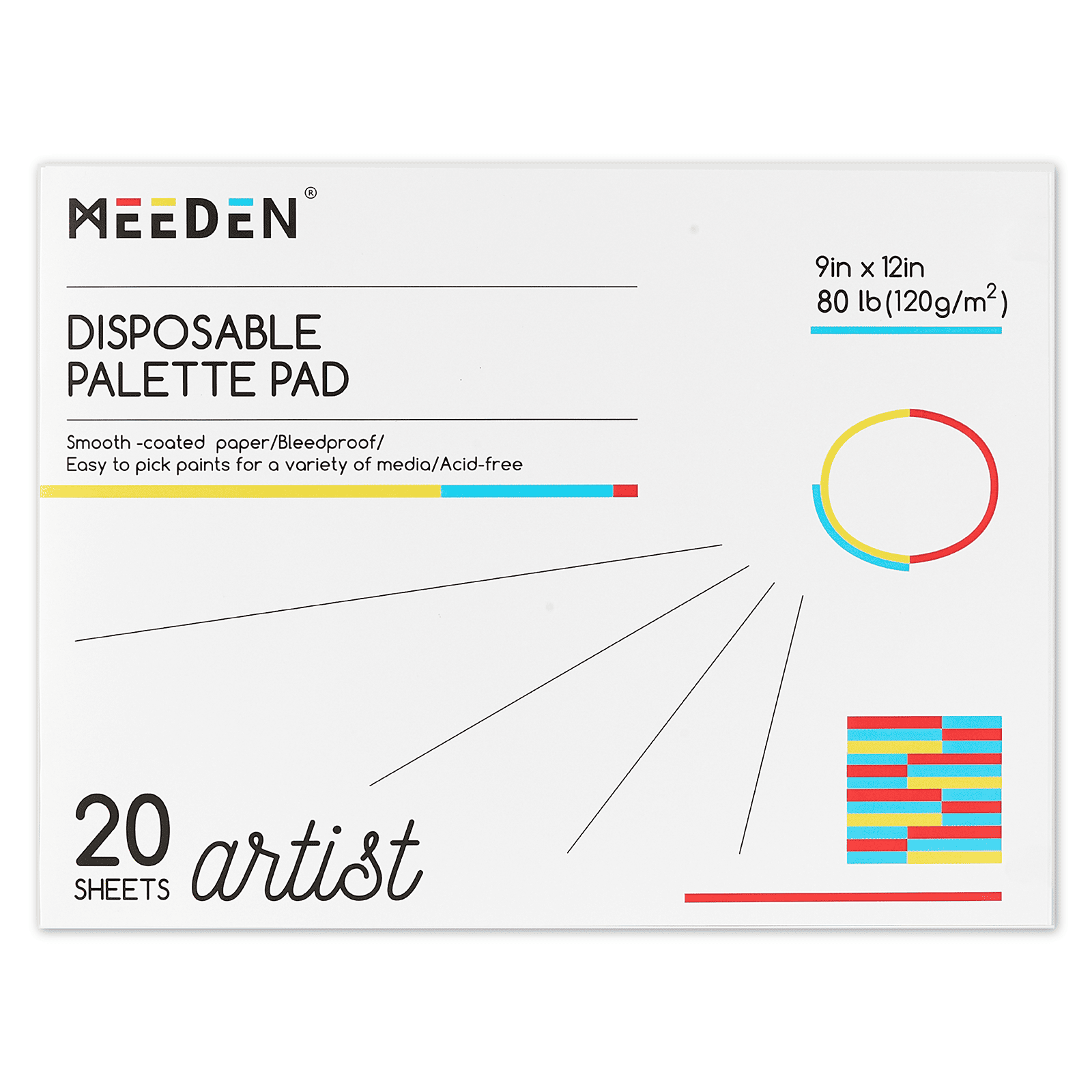 Disposable Palette Paper Pad - MEEDEN ART
