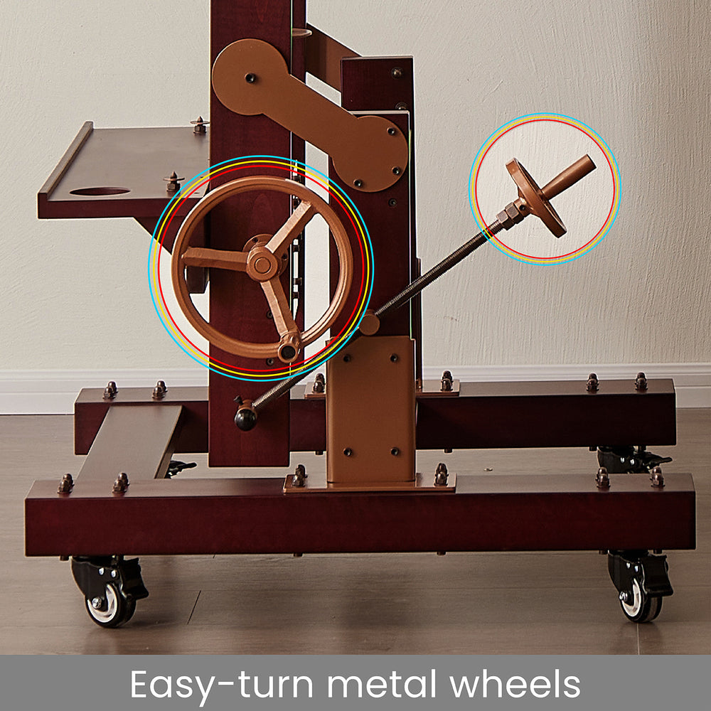 MEEDEN Pro Semi-Automatic Easel DHJ-5 | Flat & Standing Modes