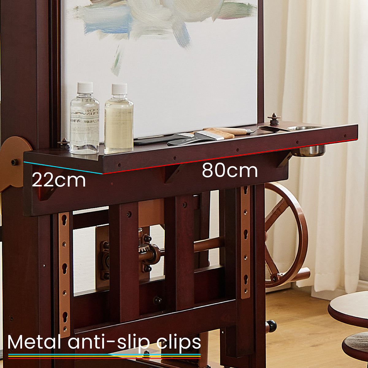 MEEDEN Pro Semi-Automatic Easel DHJ-5 | Flat & Standing Modes