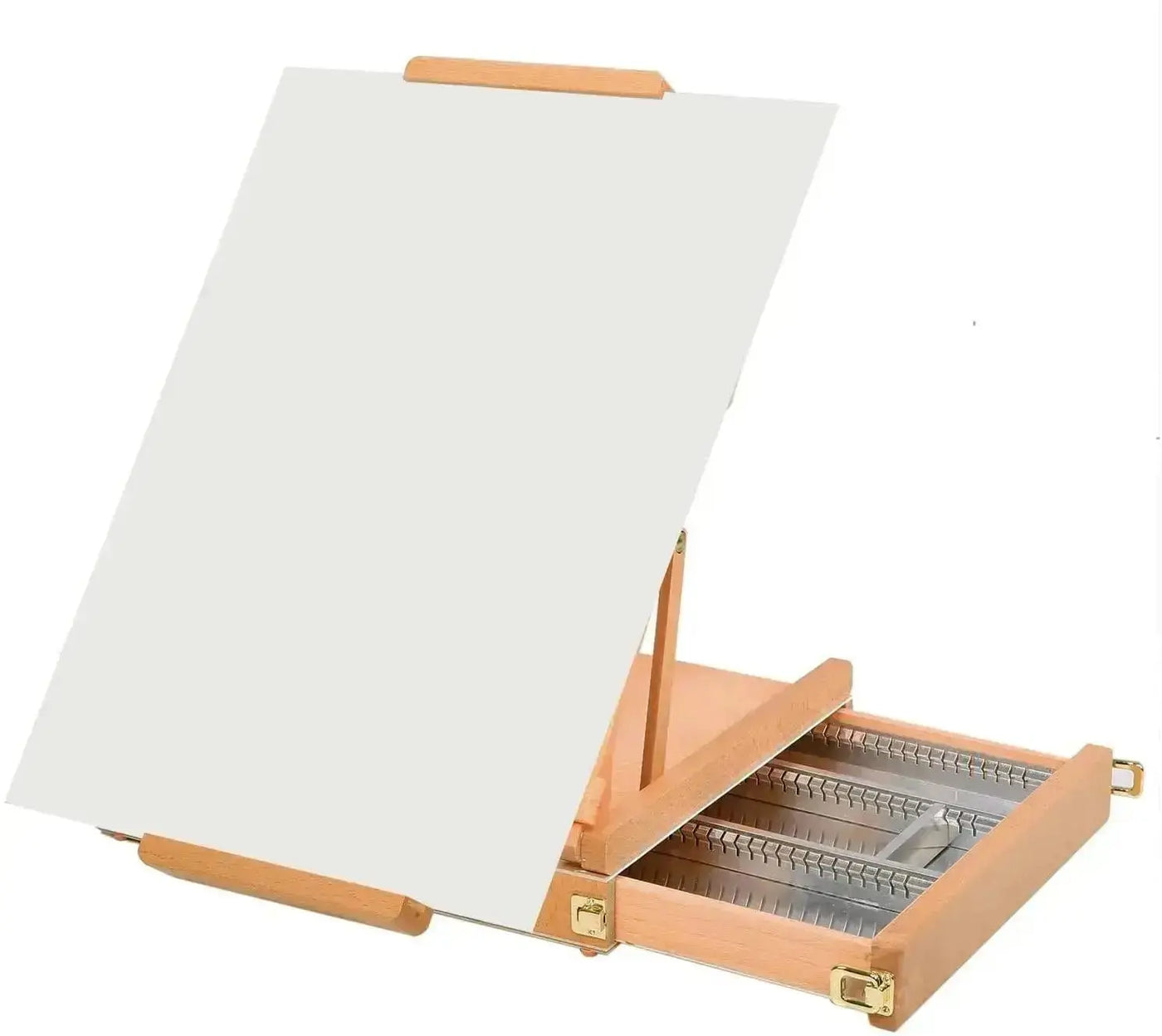 MEEDEN Studio Sketchbox Table Easel with Metal Lined