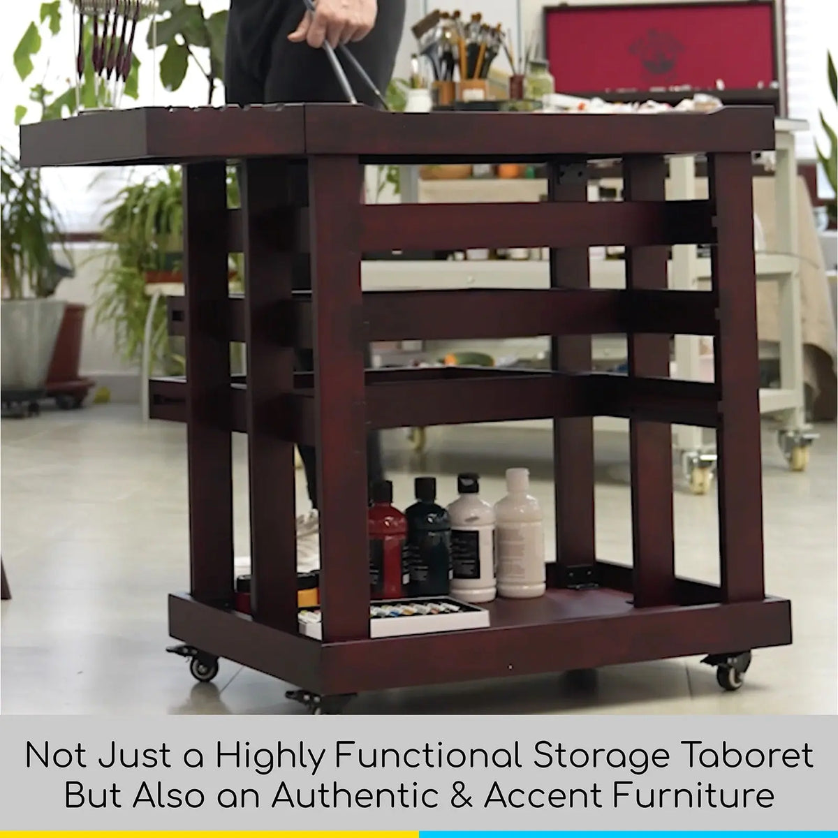 MEEDEN Deluxe Artist Storage Cart, 5-Tier Taboret-W13H - MEEDEN ART