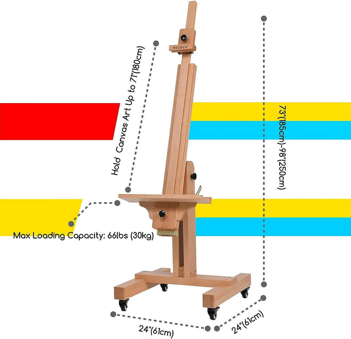 MEEDEN Extra Large Adjustable Artist Easel