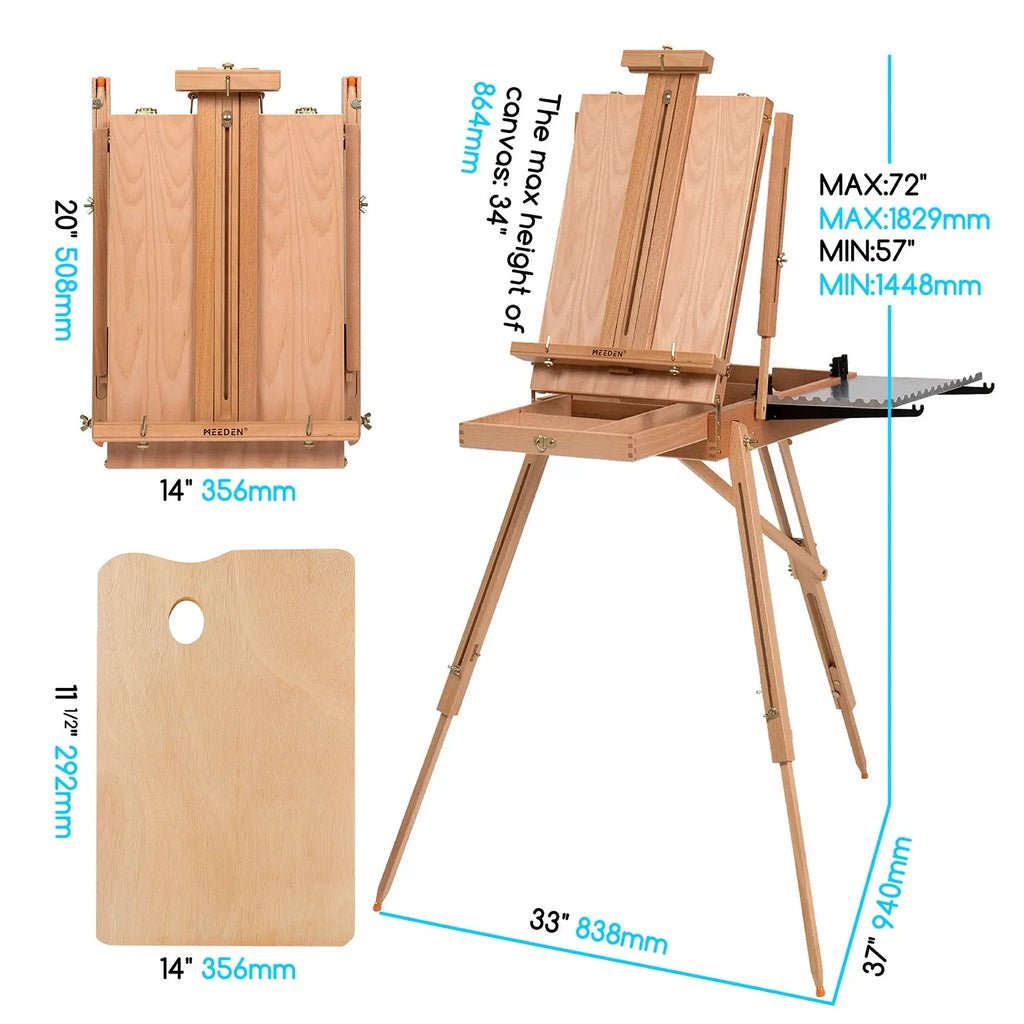 Tabletop Wooden Easel For Small Scale Art-MEEDEN Art Supplies — MEEDEN ART