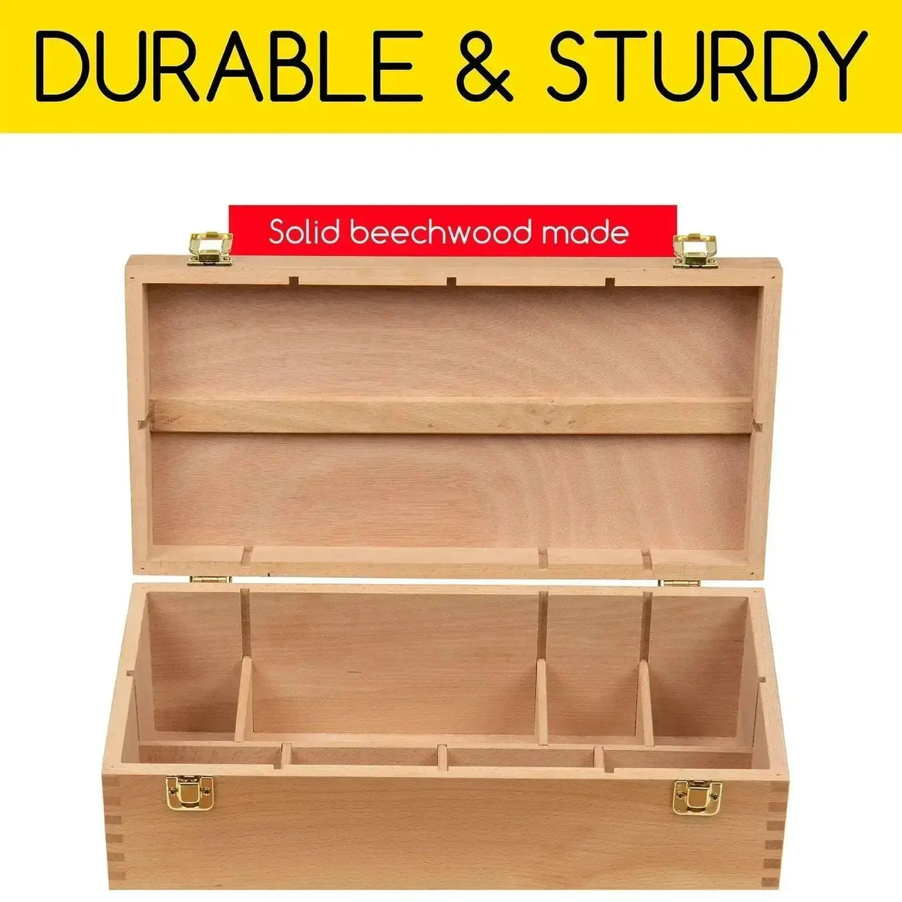 MEEDEN Large Multi-Function Solid Beech Storage Box - MEEDEN ART