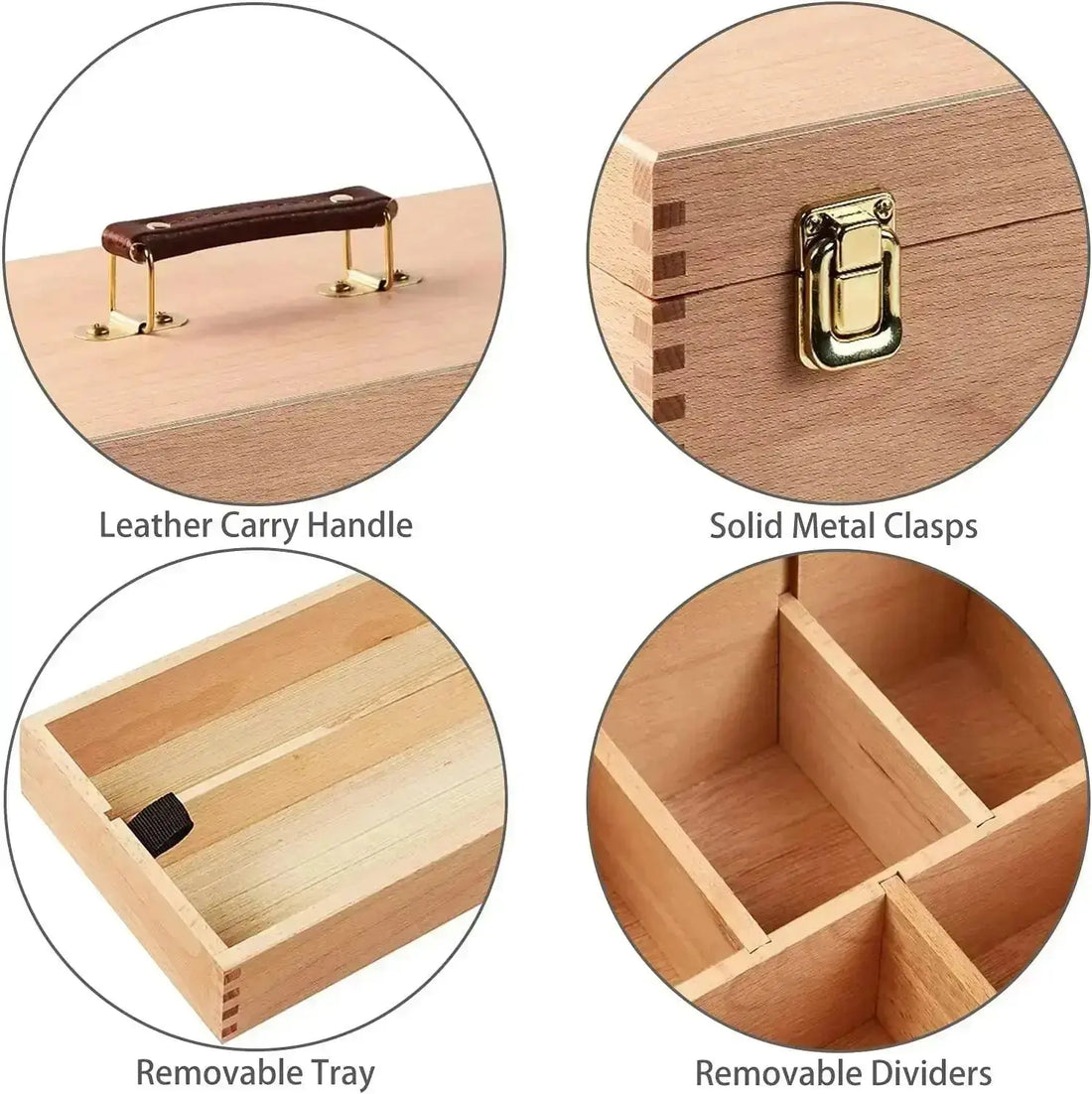 MEEDEN Large Multi-Function Solid Beech Storage Box - MEEDEN ART