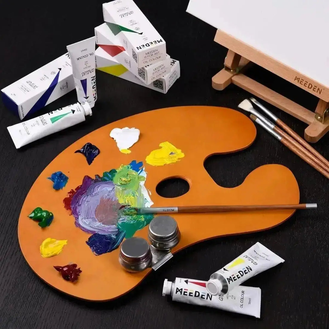 MEEDEN Oil Finished Wood Paint Palette - MEEDEN ART