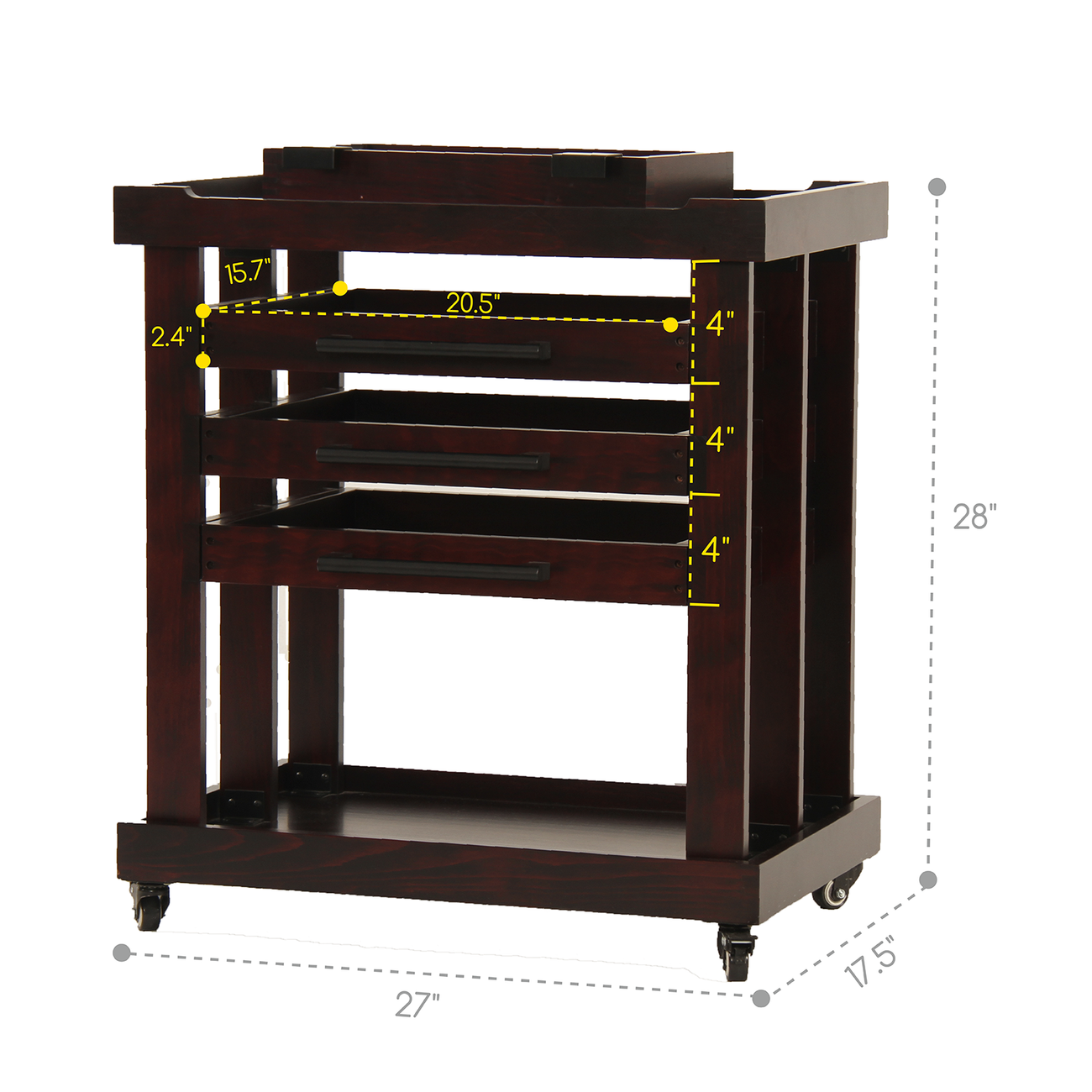 MEEDEN Deluxe Artist Storage Cart, 5-Tier Taboret-W13H - MEEDEN ART