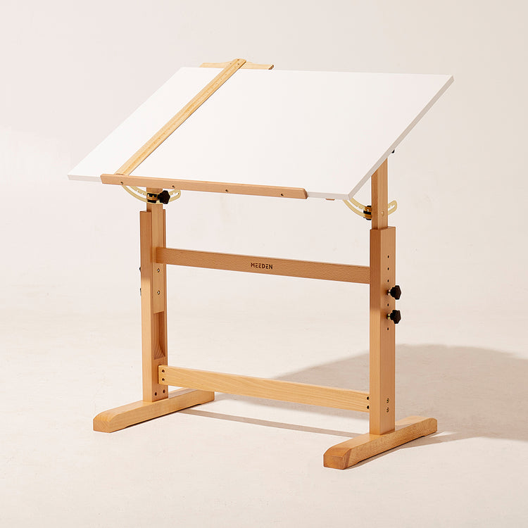 MEEDEN White Board Wood Drafting Table