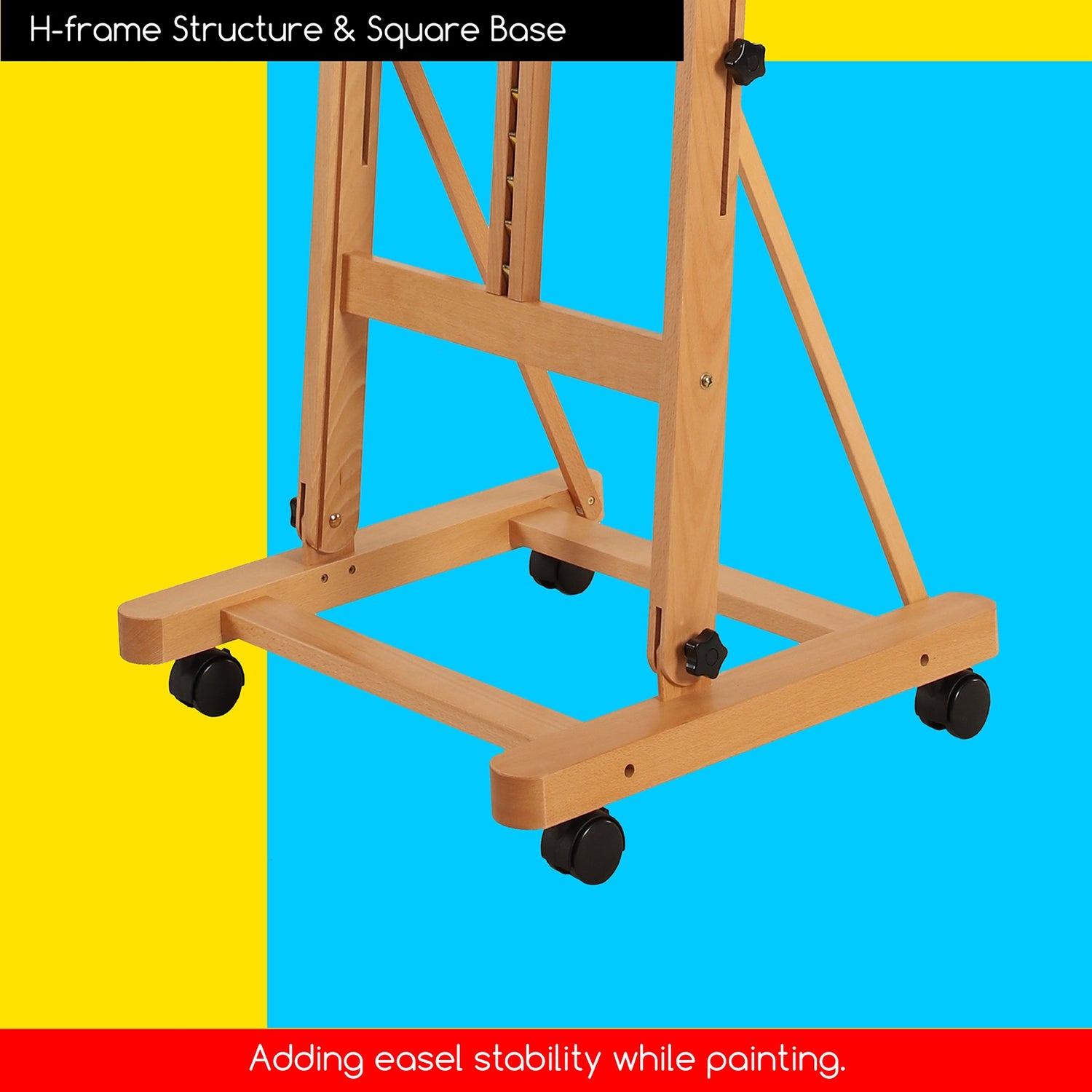 MEEDEN Large H-Frame Easel with Large Storage Tray