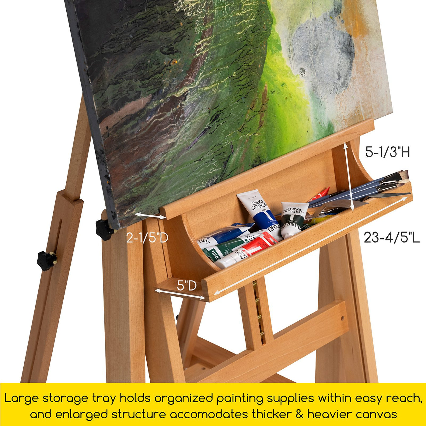 MEEDEN Enlarged Heavy-Duty H-Frame Artist Easel- W11 Pro — MEEDEN ART